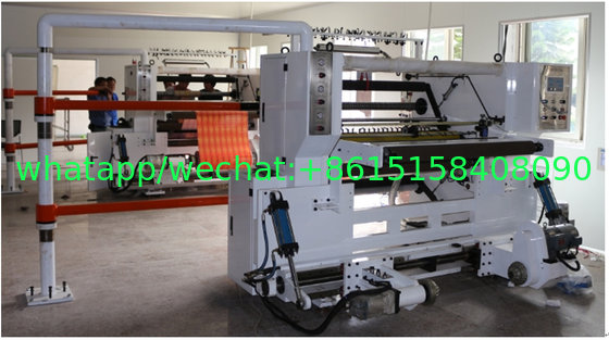 J-1300 High-speed Slitting Machine 800mm unwind 500mm rewind 400m/m shaftless double slipped air shafts PLC import parts