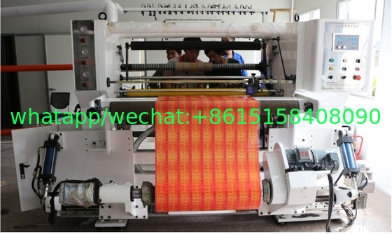 J-1300 High-speed Slitting Machine 800mm unwind 500mm rewind 400m/m shaftless double slipped air shafts PLC import parts