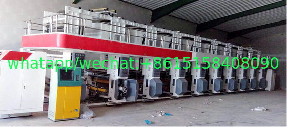 ASY-A 8 color 1000mm high speed 200m/m gravure printing machine 7 motors Horizontal-vertical color register double side