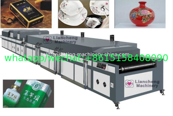 China top 1 screen press JINBAO Brand JB-800P/1100P UV photofixation machine hot air electric heated drying tunnel