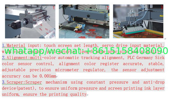 China top 1 screen press JINBAO Brand JB-4070J/60100J label sticker Fully Automatic Roll to Roll silk screen printer