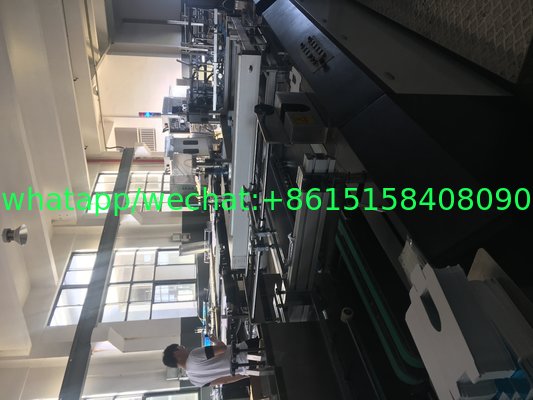 China top 1 screen press JINBAO Brand JB-900TC fully automatic Window comestics Box Pasting Machine 2100 pc/hour FOXCONN