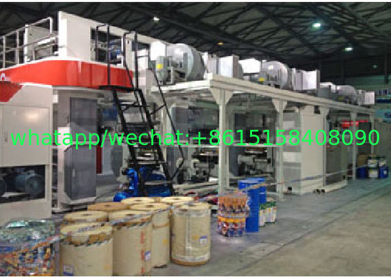 ELS Computerized Roller Heat Transfer Film Printing Machine For Plastic 300m/min 750mm unwind/rewind 3-50kgf servo motor