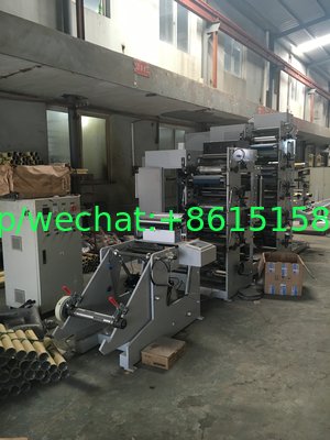 Allfine 7color 320 two units(4+3) Label film flexo printing machines self-adhesive sticker/label to mould die cutter