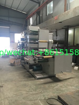 Allfine 7color 320 two units(4+3) Label plastic flexo printing machine self-adhesive sticker/label to mould die cutter