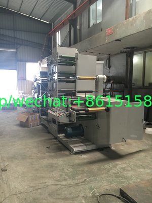 Allfine brand 7color 320 two units(4+3) Label flexo print machine self-adhesive sticker/label to mould die cutter
