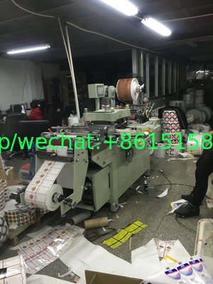 photoelectric PLC servo system ±0.10mm 300 press/min 45m/min Automatic Medium Speed Label Die Cutting Machine trademark