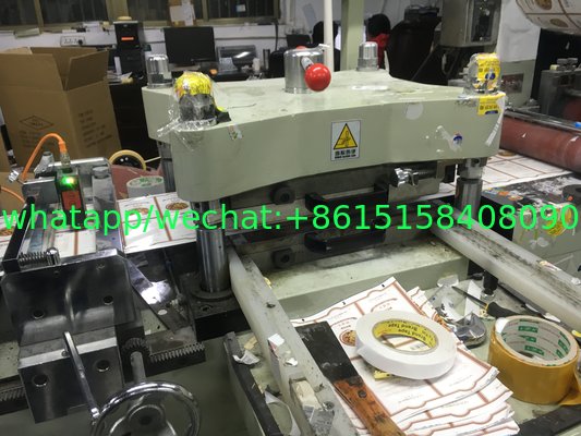 photoelectric PLC servo system ±0.10mm 300 press/min 45m/min Automatic Medium Speed Label Die Cutting Machine trademark