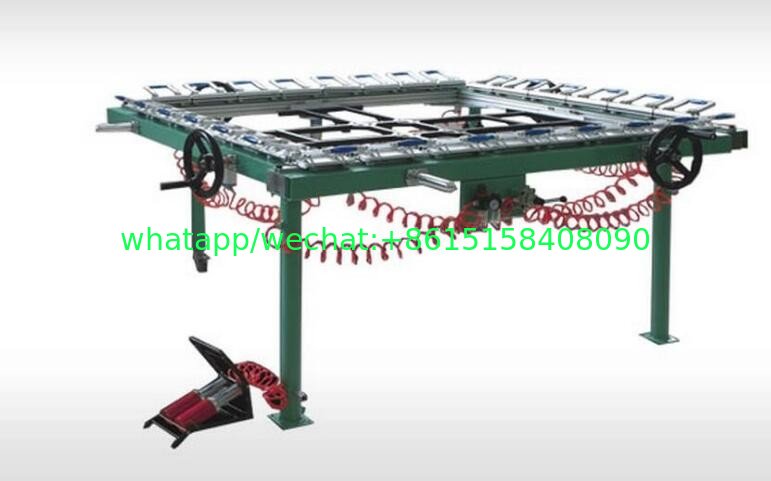 LC mechanical Tighten Economical silk screen mesh stretching machine/Mesh Tension Machine Pneumatic aluminum alloy