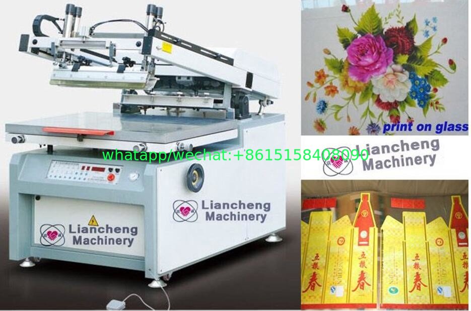 LC-8012G/6090G flat Microcomputer High precision screen printing machine paper，plastic, glass, ceramics, metal, textile