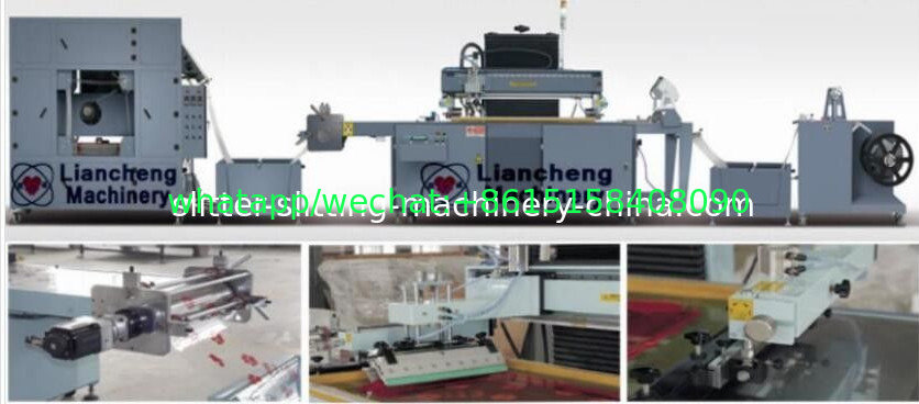 China top 1 screen press JINBAO Brand JB-4070J/60100J label sticker Fully Automatic Roll to Roll silk screen printer