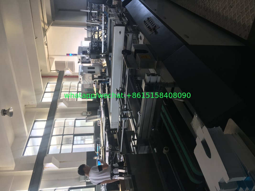 China top 1 screen press JINBAO Brand JB-900TC fully automatic Window comestics Box Pasting Machine 2100 pc/hour FOXCONN