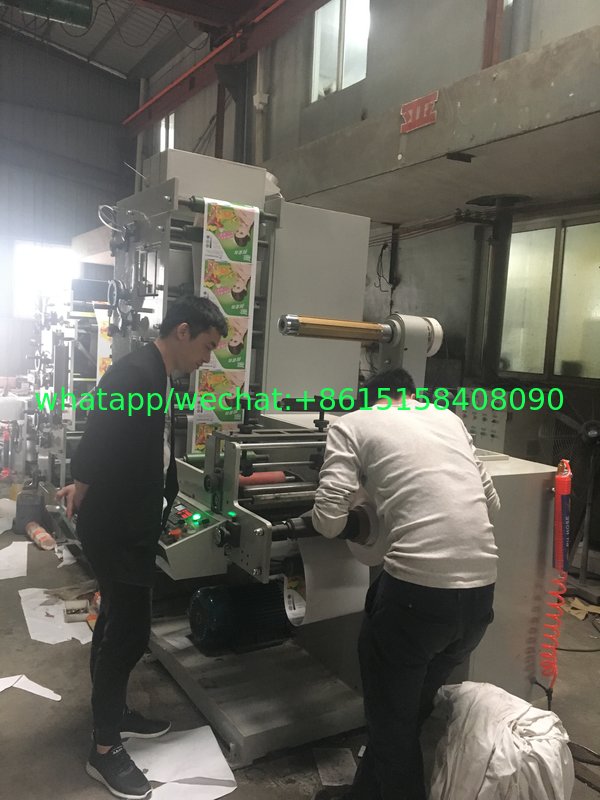 Flexo Graphic Two Colour Printing Machine for Paper RY320-4c Non-Woven Fabric Flexographic Printing Machine