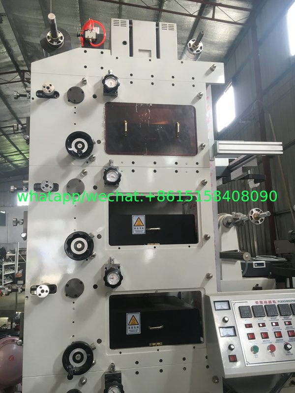 UV Flexo Sticker Label Printing Machine RY-320-6C Drinking Paper Cup Flexo Printing Machine RY-600