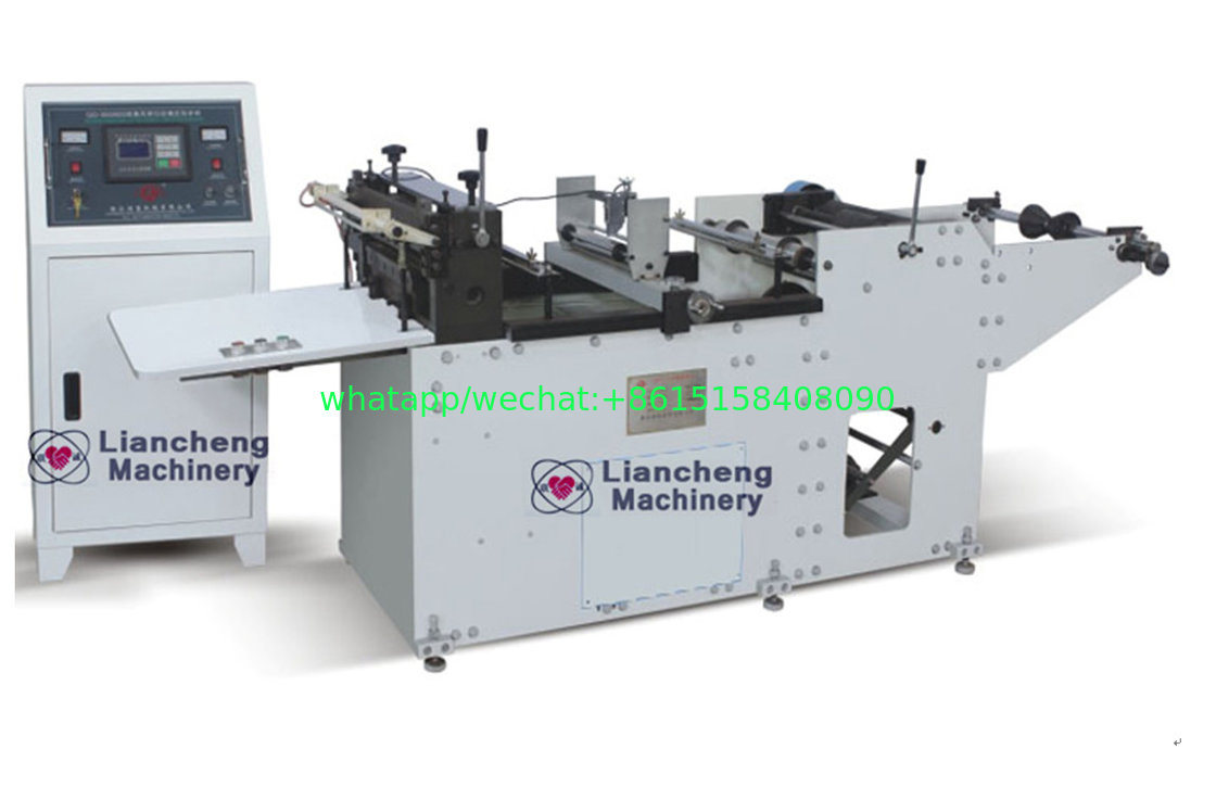PVC label sleeve water bottle production line LC-350C High speed cutting machine Perforation(horizontal+vertical)