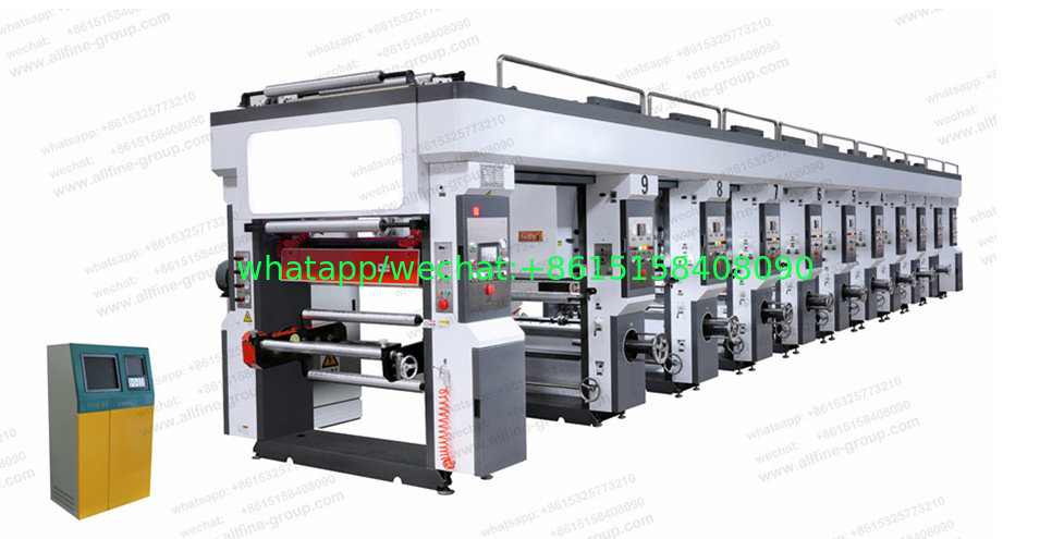 E model Roto Gravure printing machine Economical type 120mpm high standard running stable