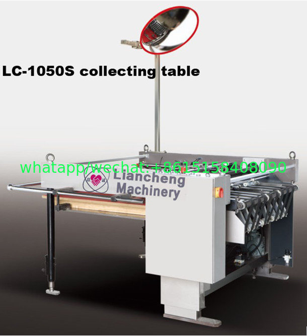 LC-1050S collection machine collect the paper and make them in order automatically full-automatic cylinder screen press
