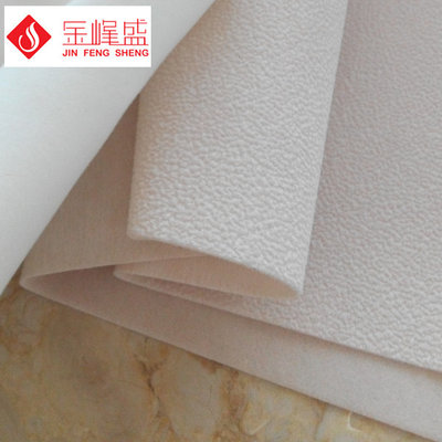Soft Non Woven Velvet Flock Fabric , Claimond Veins Flocked Upholstery Fabric