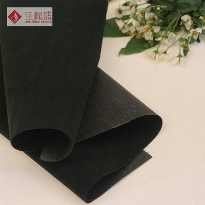Soft Plush Black Polyester Velvet Fabric for Bag and Pouch Materials 1.48m Width