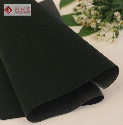 Soft Plush Black Polyester Velvet Fabric for Bag and Pouch Materials 1.48m Width