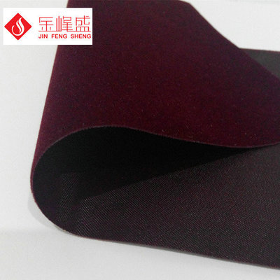 Custom 1.48m Wine Red Knitted Velvet Fabric Flocking For Jewellry Boxes Inserts