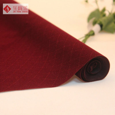Fashion Knitted Velvet Flock Fabric Polyester For Jewellry Boxes Inserts