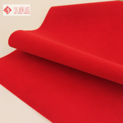 Flocking Polyester Printed Velvet Fabric For Jewellry / Packaging Box