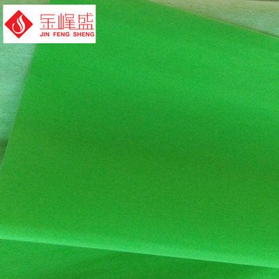 Polyster Knitted Flocked Velvet Fabric Green Plain For Furniture