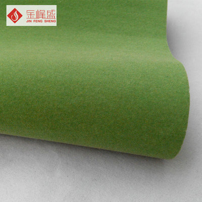 Flocking Polyester Green Velvet Fabric For Watch Box And Packaging Material