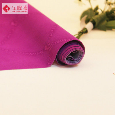 Soft Plush Purple / Pink Velvet Upholstery Fabric For Home Furniture , 100% Polyester