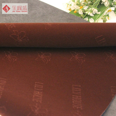 Jewelry Box Cloth Cut Velvet Upholstery Fabric , Polyester Velvet Knitted Fabric