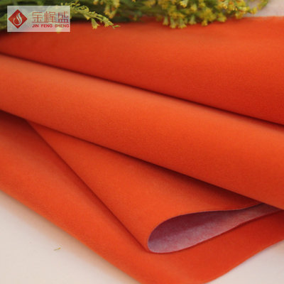 Jewelry Box Lining Polyester Velvet Fabric , Customized Flocked Upholstery Fabric