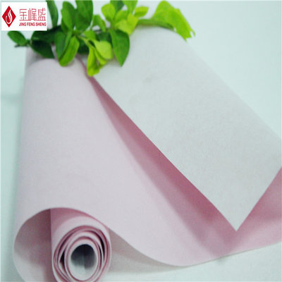 Jewelry / Gift Box Flocked Fabric , Upholstery Pink Velvet Fabric 140cm - 150cm