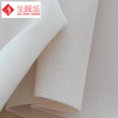 Soft Non Woven Velvet Flock Fabric , Claimond Veins Flocked Upholstery Fabric