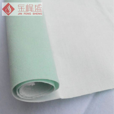 Anti Static Arts and Crafts Fabric , 1.5m Flocked Green Velvet Fabric