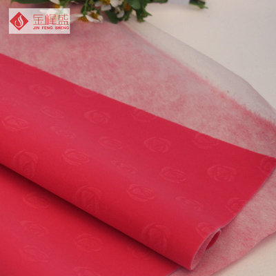 Knitted Flocking Velvet Fabric Plain Polyester For Gift Box / Pouch 80 - 150gsm