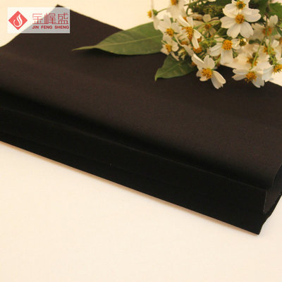 Custom Black Flocked Velvet Fabrics Nonwoven Base For Jewelry Box