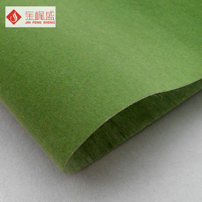 Flocking Polyester Green Velvet Fabric For Watch Box And Packaging Material