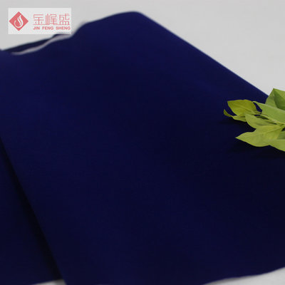 Short Pile Velvet Flocking Fabric Dark Blue Rayon / Viscose For Package Materail
