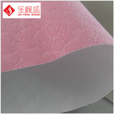 Polyester Flocked Purple Knitted Velvet Fabric For Jewelry / Gift Box Packaging