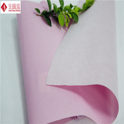 Jewelry / Gift Box Flocked Fabric , Upholstery Pink Velvet Fabric 140cm - 150cm