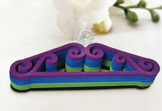 Beautiful Sweater / Jacket Flocked Clothes Hangers Velvet Childrens Hangers