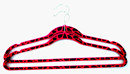 Leopard Print Velvet Flocked Hangers , Shirts / Padded Sweater Hangers