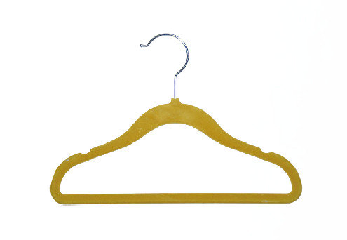 Professional 300mm Kids Velvet Hangers , Red Non Slip Velvet Hangers
