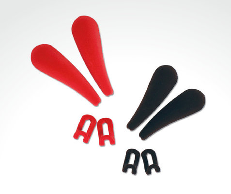 High End Black Velvet Shoulder Pad Velvet Hooks 150*45*40mm
