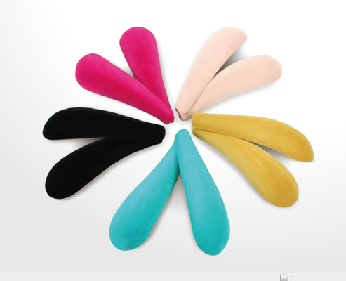 High End Black Velvet Shoulder Pad Velvet Hooks 150*45*40mm