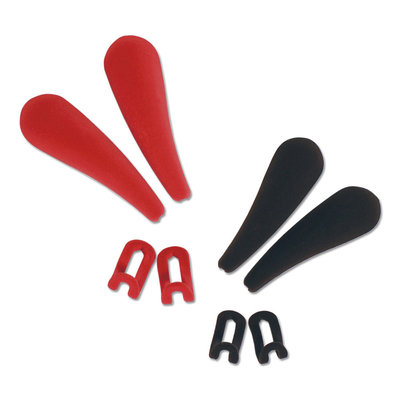 High End Black Velvet Shoulder Pad Velvet Hooks 150*45*40mm