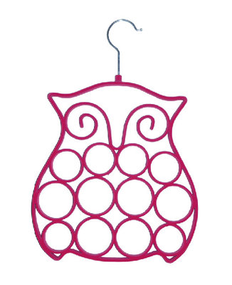 Professional Owl Red Velvet Scarf Hanger Neatfreak Non Slip Clothes Hange