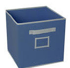 Classic Non Woven Cube Foldable Storage Box Fabric Cube Storage Bin With Name Label