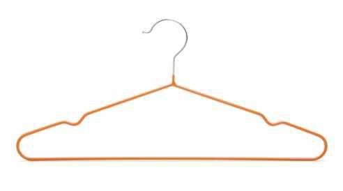 Lightweight 2.8mm Diameter Metal Clothes Hangers Shirt Metal Suit Hangers